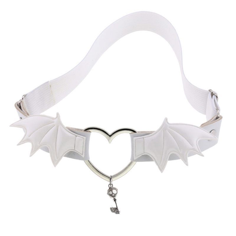 暗黑翅膀腿环可调节松紧y2k辣妹性感弹力绑带cos哥特腿环lolita-阿里巴巴