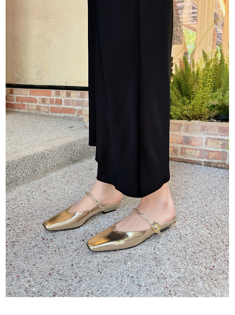 CHIKO Birdie Square Toe Block Heels Clogs/Mules Shoes