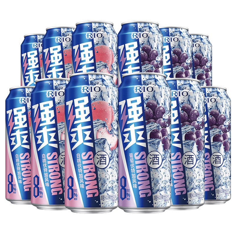 R.I.O鸡尾酒洋酒8度强爽鸡尾酒预调酒500ml*12罐批发现货-阿里巴巴
