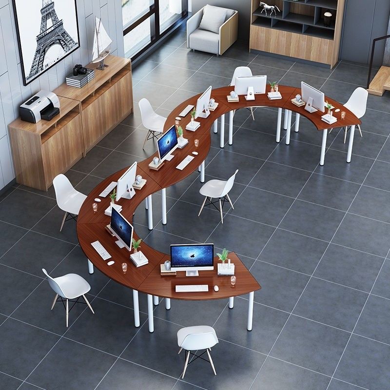 New splicing conference table simple modern office desk and chair ...