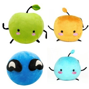 跨境新品 PWA Ball Plush 绿苹果与大眼睛抱枕公仔 毛绒抱枕玩偶-阿里巴巴