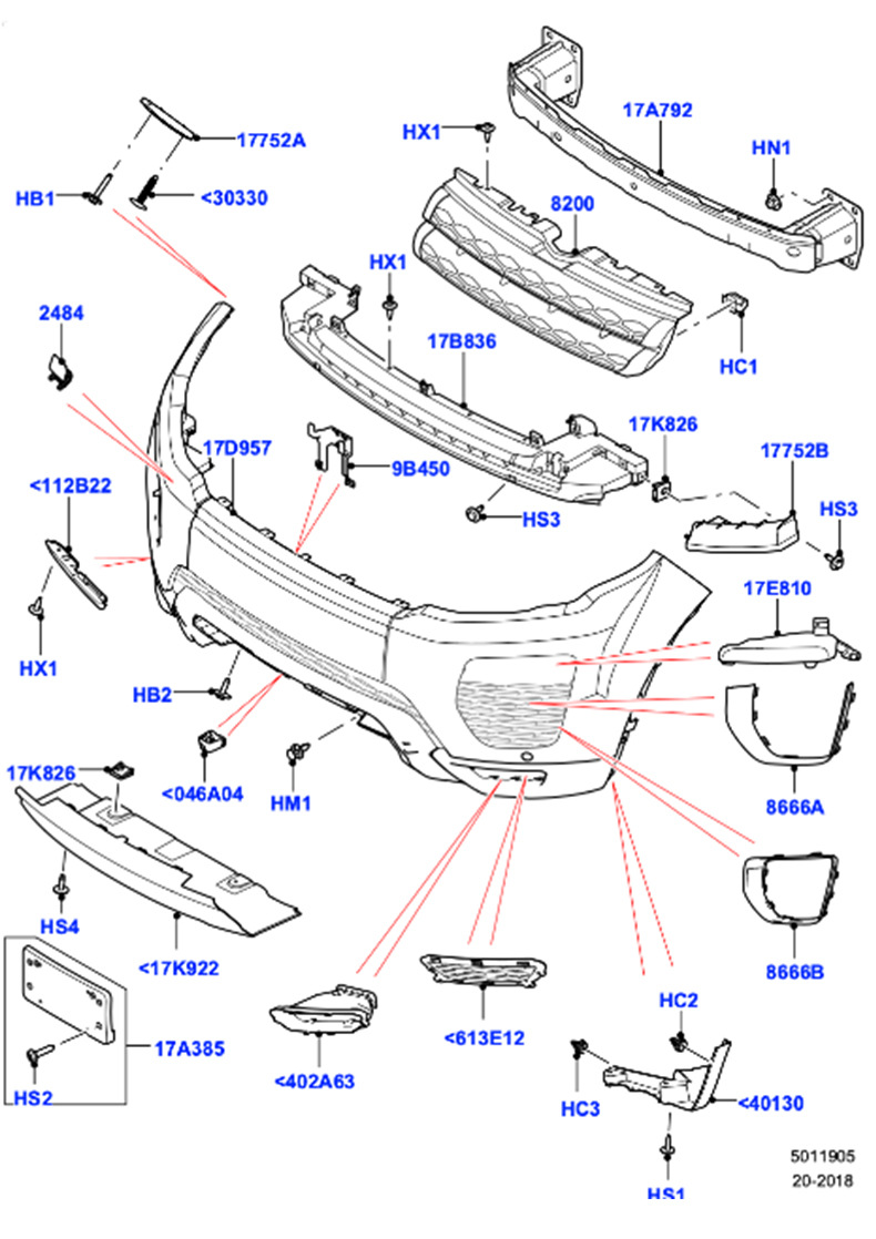 适用于2016-2018路虎揽胜极光耀动前杠拖车盖 L551下护板LR071794-阿里巴巴