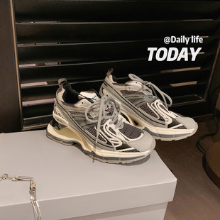 【sheii苏茵茵】未来女孩~科技感悬浮增高弹簧厚底运动鞋女老爹鞋-阿里巴巴