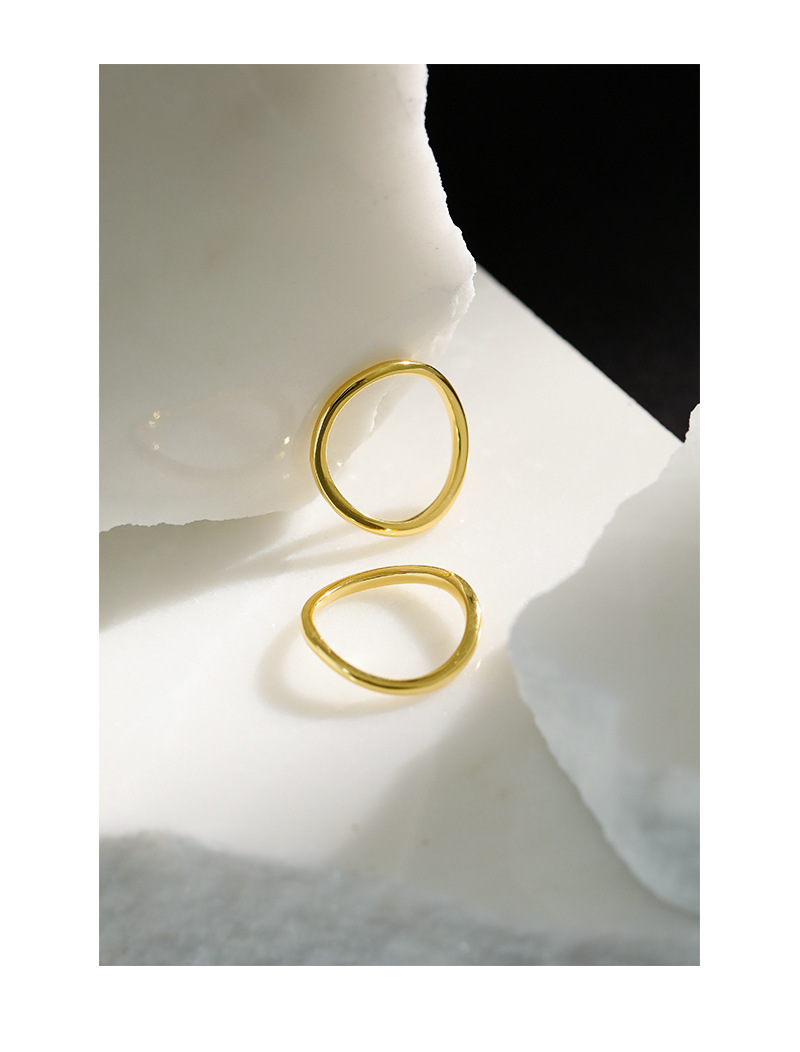 590欧美组合戒ins时尚简约几何光面可叠戴S925纯银开口素圈戒指女-阿里巴巴