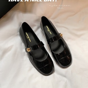 【sheii苏茵茵】圣诞前奏~小香风扣带真皮粗跟玛丽珍单鞋女通勤鞋-阿里巴巴