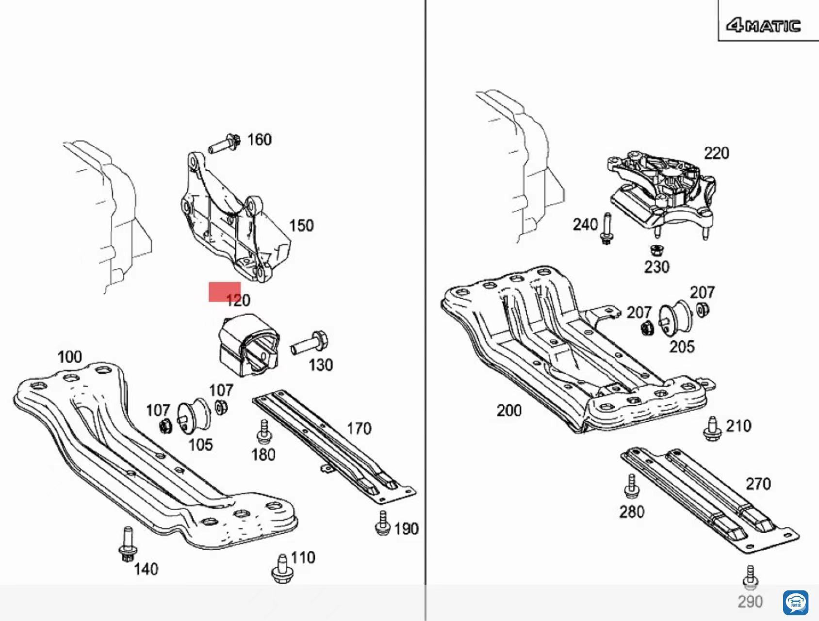 2122400418 0318适用于奔驰CES级变速箱脚胶 波箱脚胶 变速箱悬置-阿里巴巴