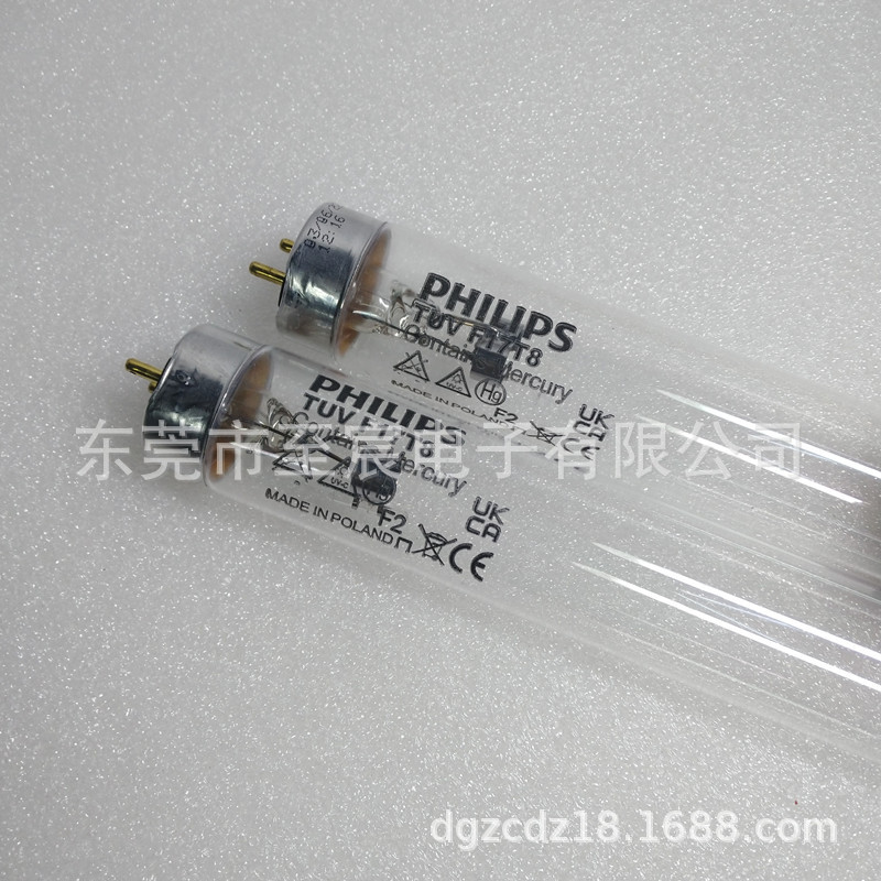 PHILIPS飞利浦UVC紫外线灯管TUV F17T8 18W杀菌消毒灯254nm无臭氧-阿里巴巴