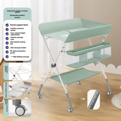 Multifunctional diaper table baby care table foldable portable baby bed ...