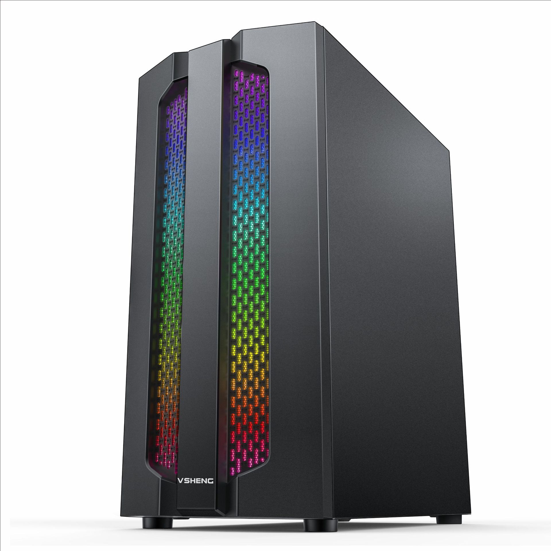 VSHENG威盛双路cpu游戏机箱支持X79X99E-ATX华南金牌双路主板-阿里巴巴