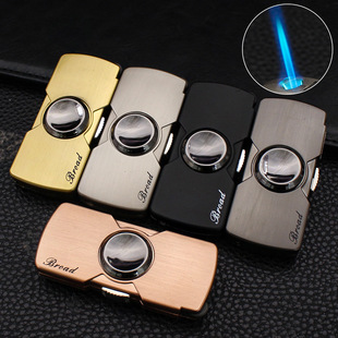 BD325指尖陀螺创意充气防风打火机直冲火焰个性砂轮点火烟具批发-阿里巴巴