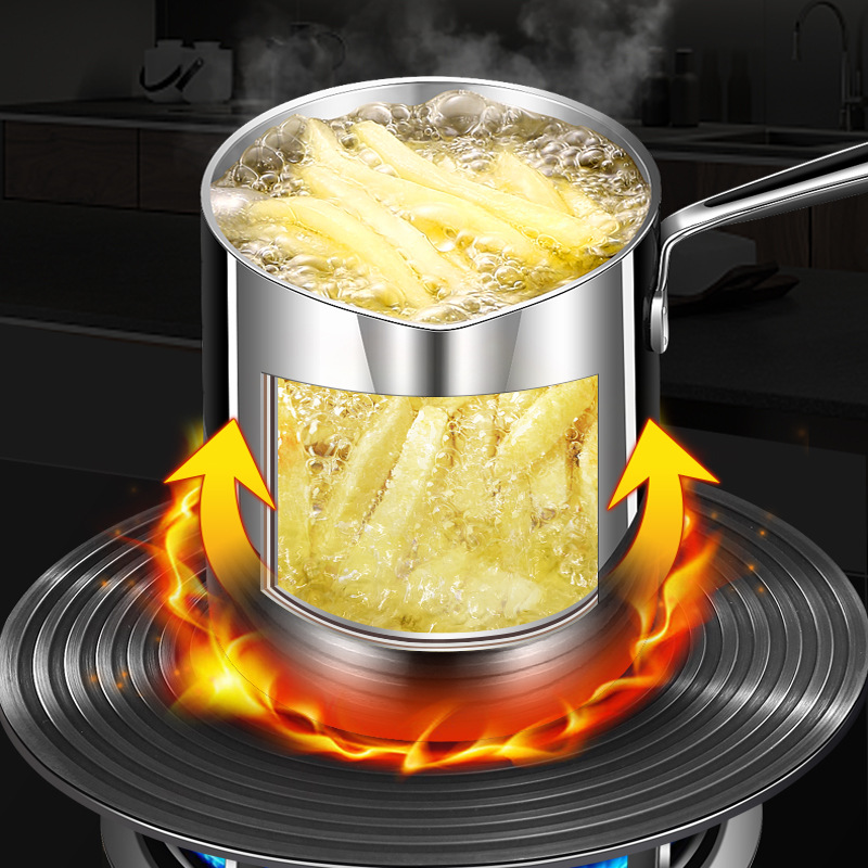 fryer household 304 stainless steel fuel-efficient mini fryer japanese ...