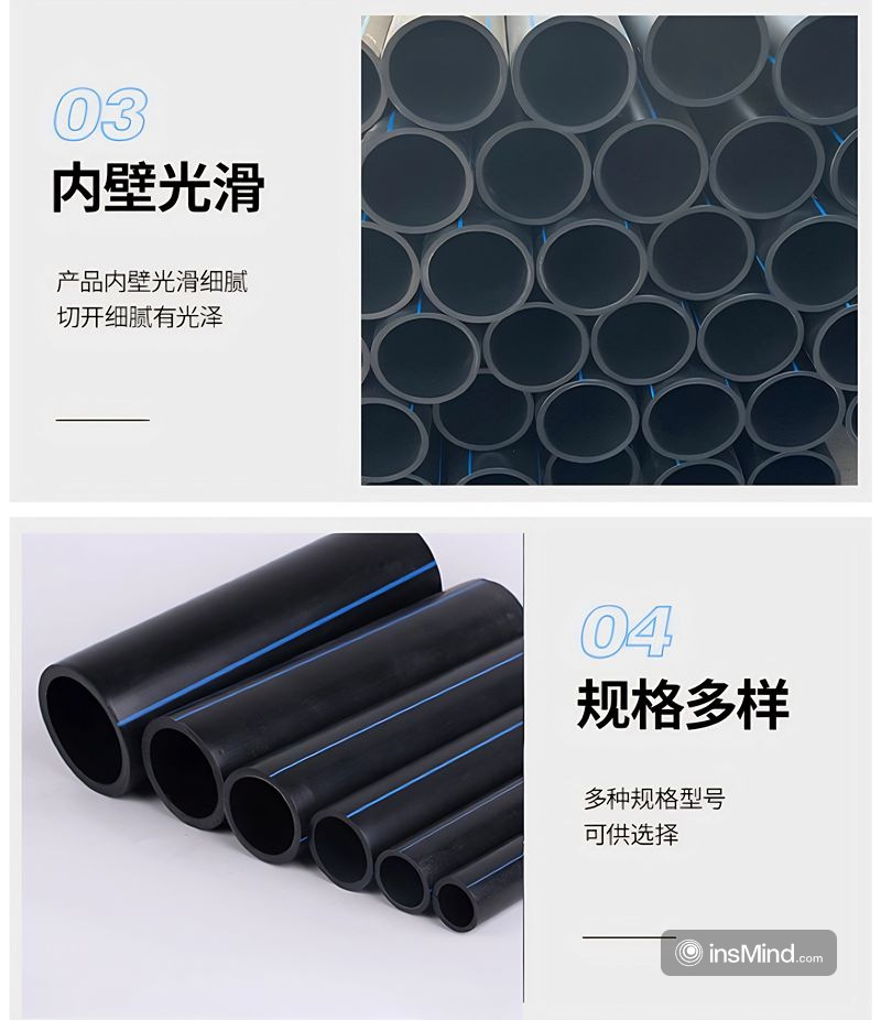 pe管开口，厂家直发pe给水管 110pe给水管价格黑色pe给水管-阿里巴巴