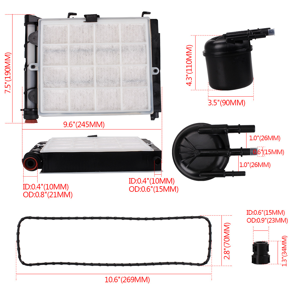 汽车改装配件6.7动力冲程燃油滤清器 FD4625 FD4624 HC3Z-9N184-B-阿里巴巴