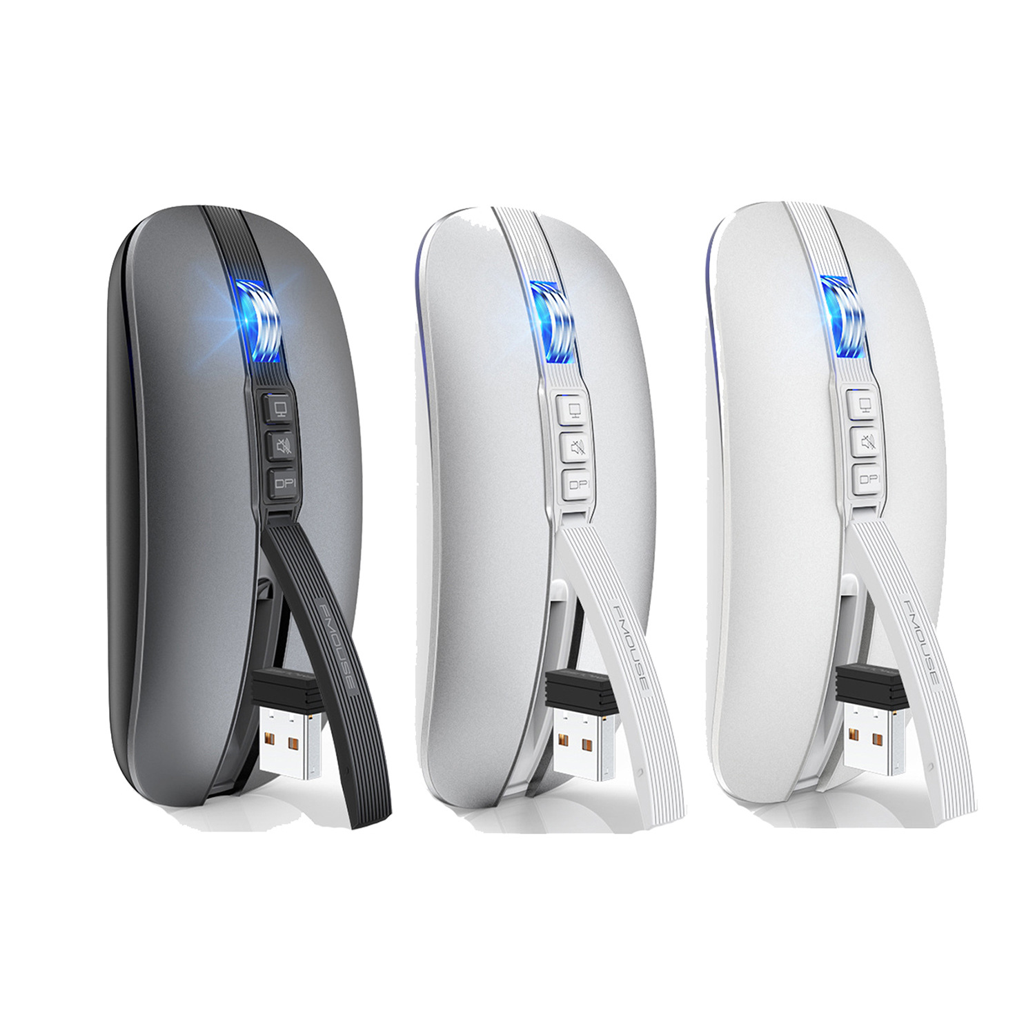 新无线10M蓝牙双模2.4G/BT5.1静音鼠标Mouse 2400DPI 6D 游戏办公-阿里巴巴