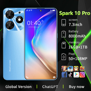 新款跨境Spark 10 Pro安卓4G手机3+64GB侧边指纹AI智能厂家代发-阿里巴巴