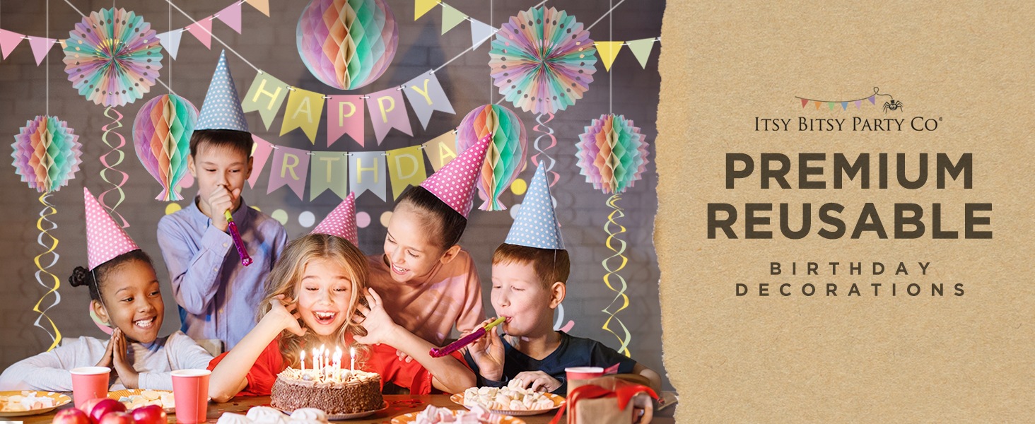 Premium Reusable Birthday Decoration Set - Honeycomb Paper P-阿里巴巴