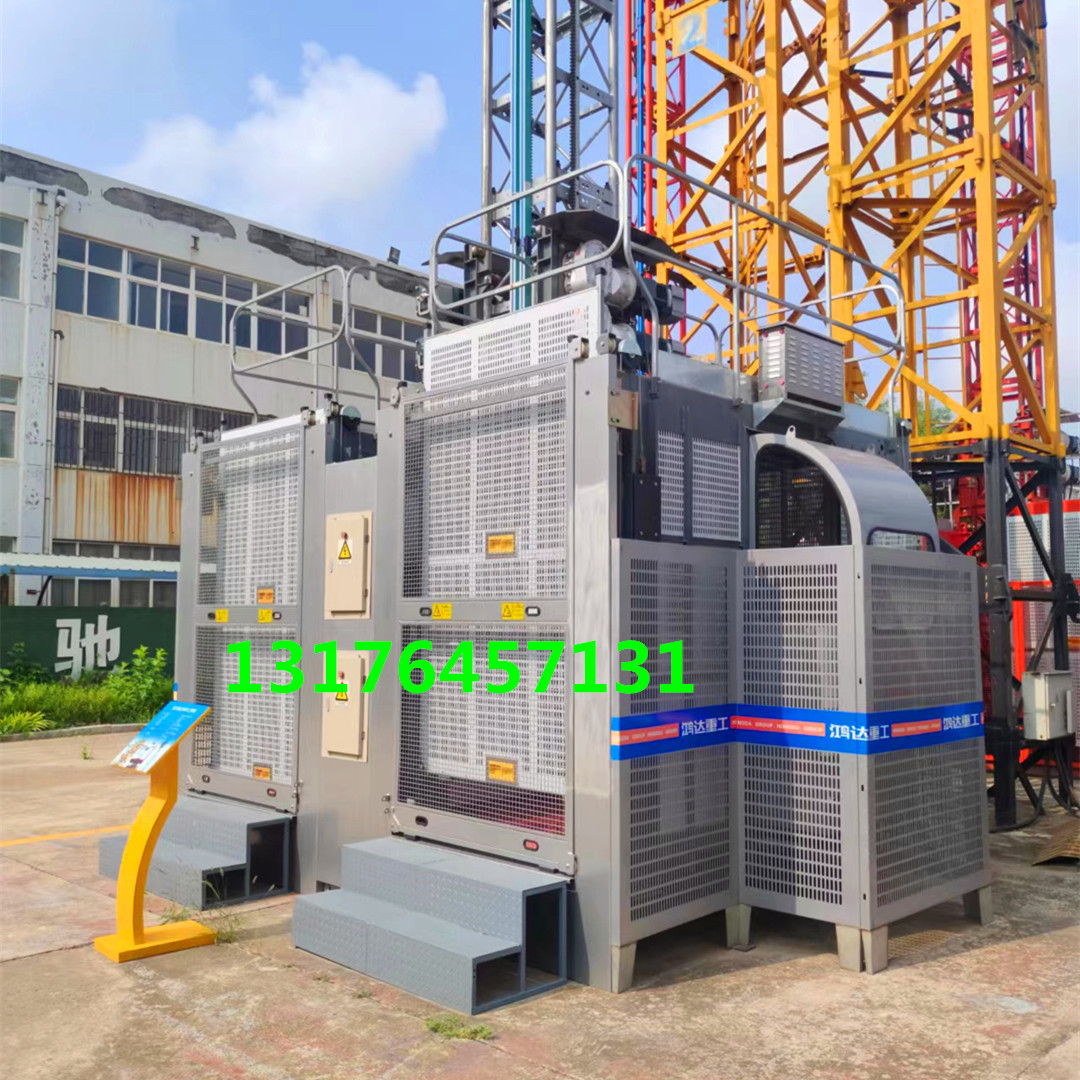 工地SC100/100施工升降机 1吨双笼升降机 construction elevator-阿里巴巴