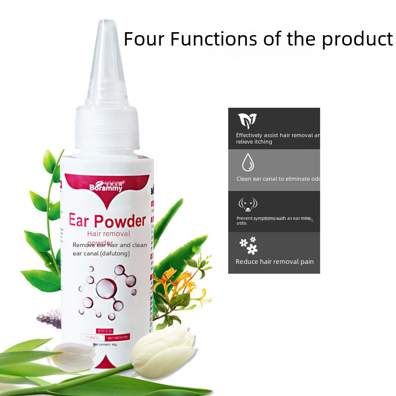 Factory wholesale 42G Pet ear hair powder cat dog ear canal cleaning ...