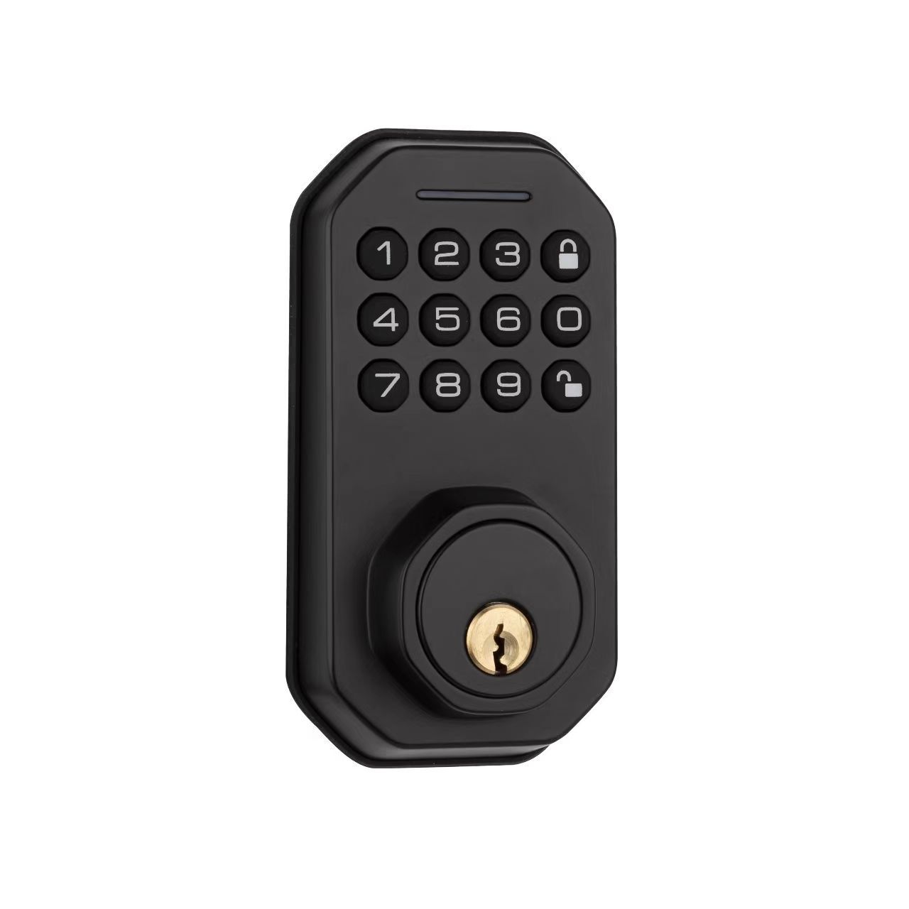 美式闭门呆锁颗粒式按键电子锁室内木门锁涂鸦智能密码锁直销-阿里巴巴