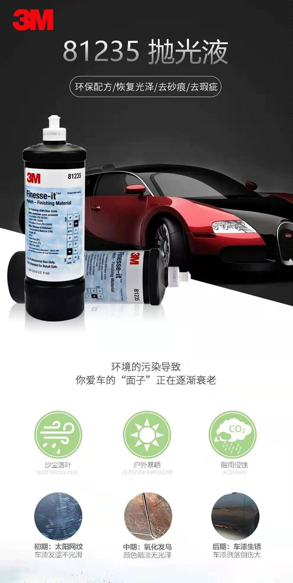 正品3M 81235抛光蜡钢琴家具抛光白蜡 研磨剂多用划痕抛光-阿里巴巴