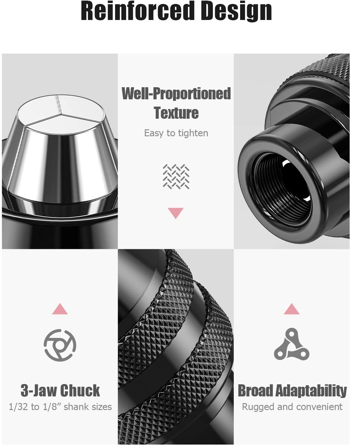 M8银色螺帽+铜夹头（4.3mm柄径）+英制4486夹头-阿里巴巴