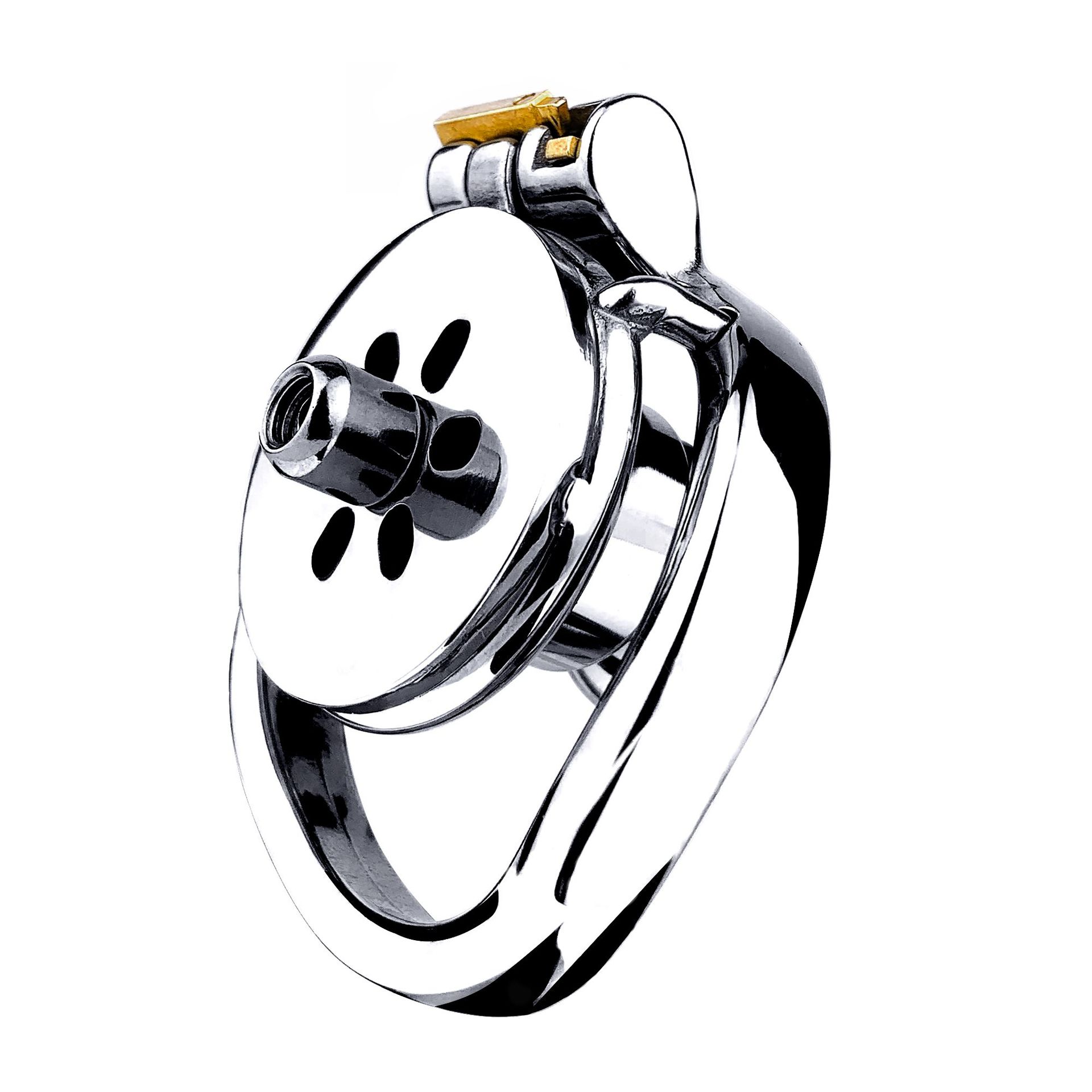 FRRK-402金属平板贞操锁负数CB锁搭配硅胶假阴茎可通水男性男用-阿里巴巴