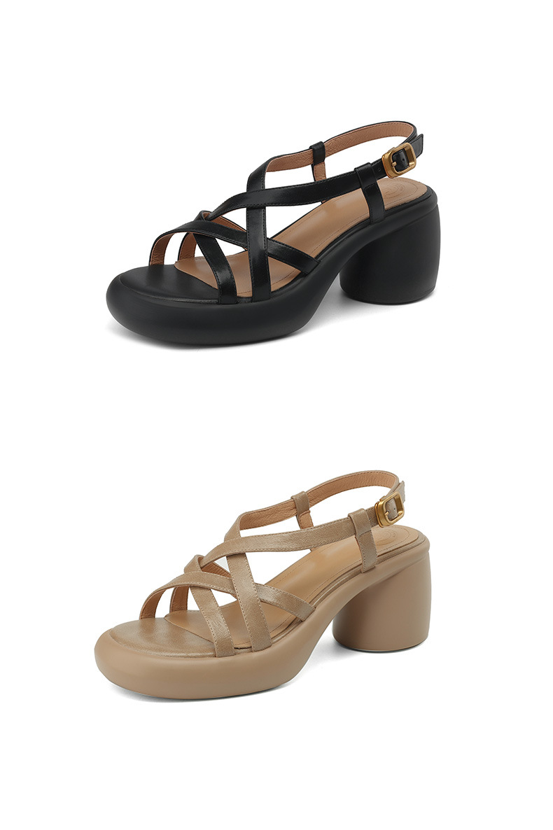CHIKO Mercy Open Toe Block Heels Platforms Sandals