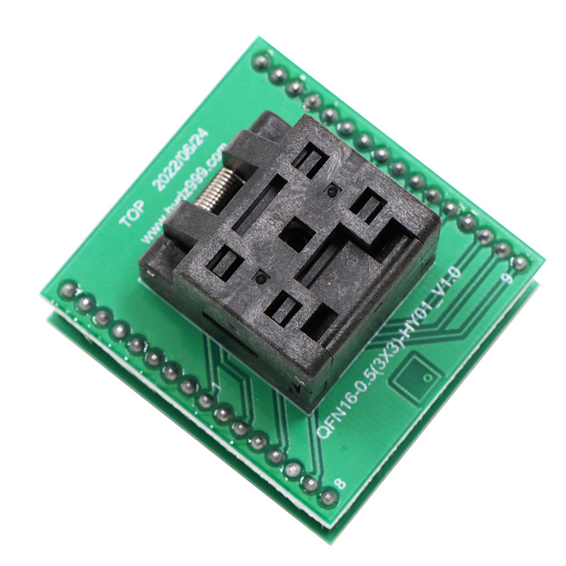 QFN16/QFN3X3-16L(0.5) DFN16 IC芯片老化测试座烧录座编程座-阿里巴巴