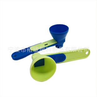 跨境新品Mess Free Measuring Funnel创意蛋白粉滑动勺防漏勺-阿里巴巴