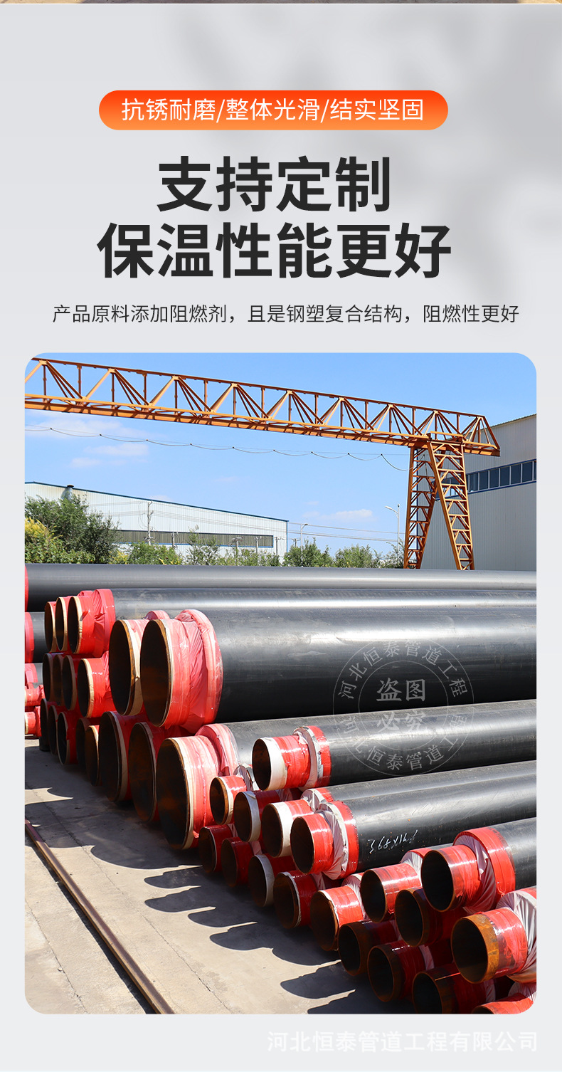 定做聚氨酯保温管 预制直埋保温钢管Q235B热力DN300保温钢管-阿里巴巴