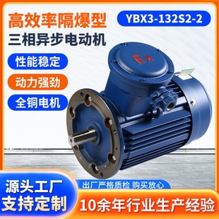 江苏大中YBX3-132S2-2隔爆型三相异步电机7.5KW防爆电机异步电机-阿里巴巴