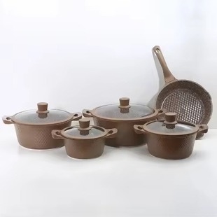 Modern Cookware Set Non Stick Cooking Pots Frying pan-阿里巴巴