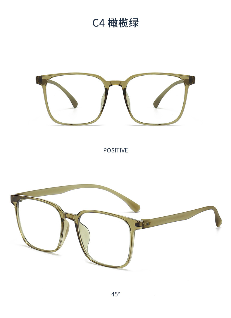 8060无螺丝无金属超轻TR90光学眼镜框架男款方框防蓝光平光眼镜框-阿里巴巴