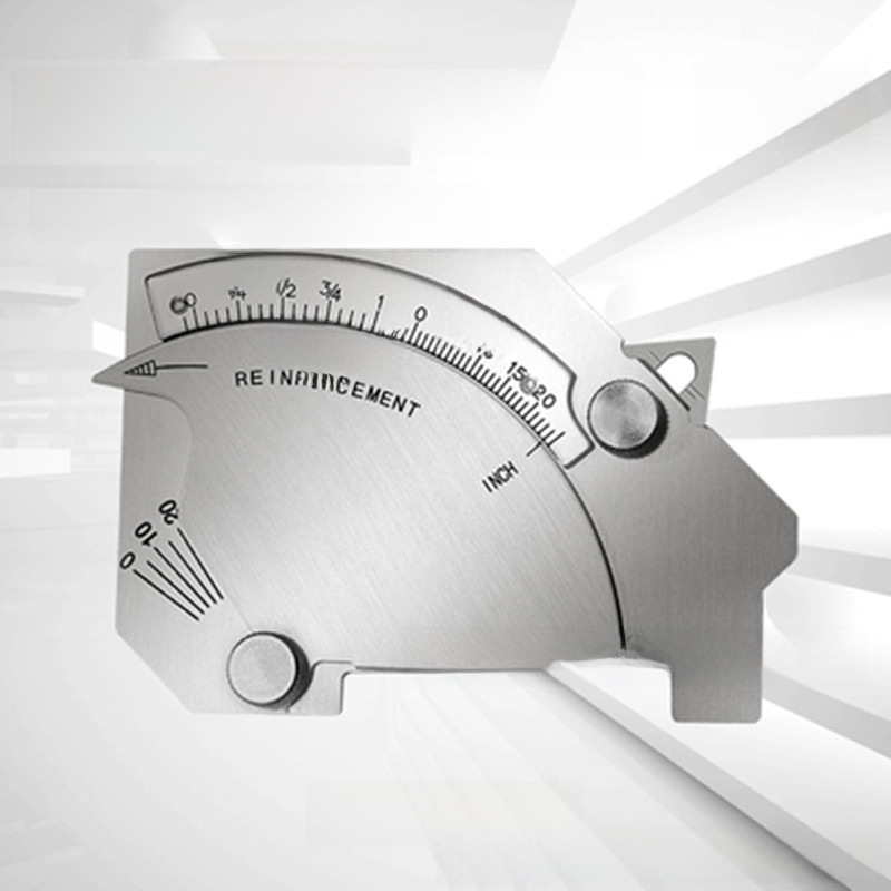 MG-8 weld gauge groove type stainless steel weld inspection ruler slotted welding gauge groove ...