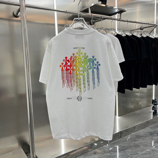 260g夏季高街美式2024新款短袖t恤男宽松大码ins潮牌纯棉男士半袖-阿里巴巴