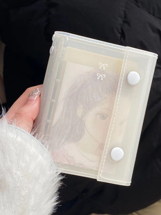 小红书同款奶白M5手账本ins韩版简约少女心PVC活页笔记本m5卡册本-阿里巴巴