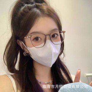 茶色眼镜框ins个性素颜平光镜2022新款韩版时尚TR90防蓝光眼镜-阿里巴巴