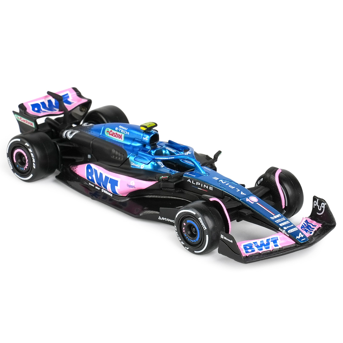 比美高1:43 Alpine阿尔派A523车队F1方程式赛车仿真合金汽车模型-阿里巴巴