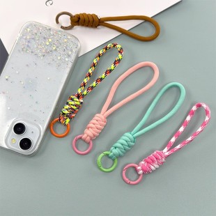 小红书挂绳可爱多巴胺短款手机挂绳多巴胺彩色绳子手腕钥匙扣挂件-阿里巴巴