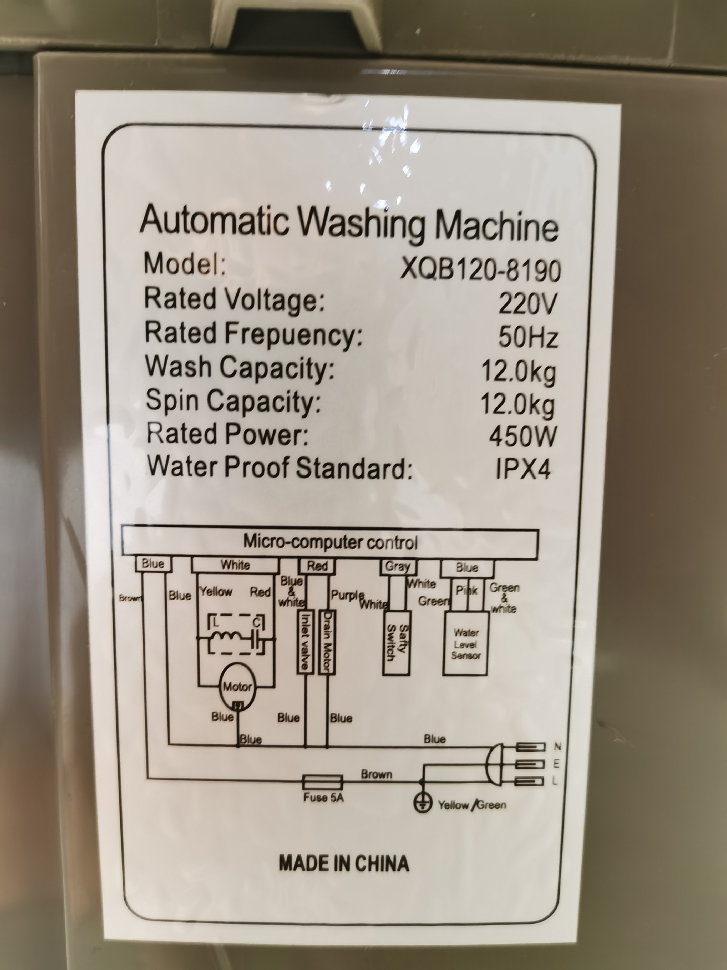 Automatic washing machine English panel 英文全自动洗衣机-阿里巴巴
