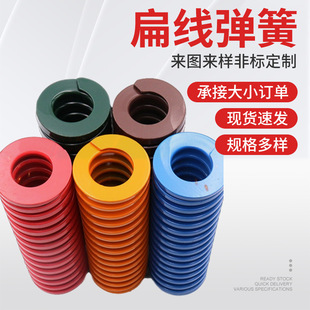 厂家供应日标扁线弹簧多规格压缩弹簧耐高温高强度模具矩形弹簧-阿里巴巴