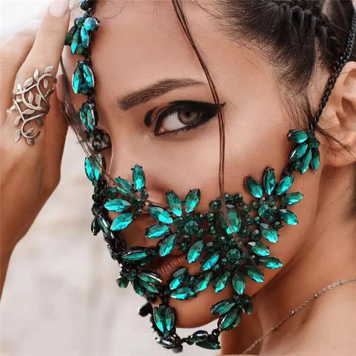 Women nightclub bar model show bling masks Exaggerated masquerade ...