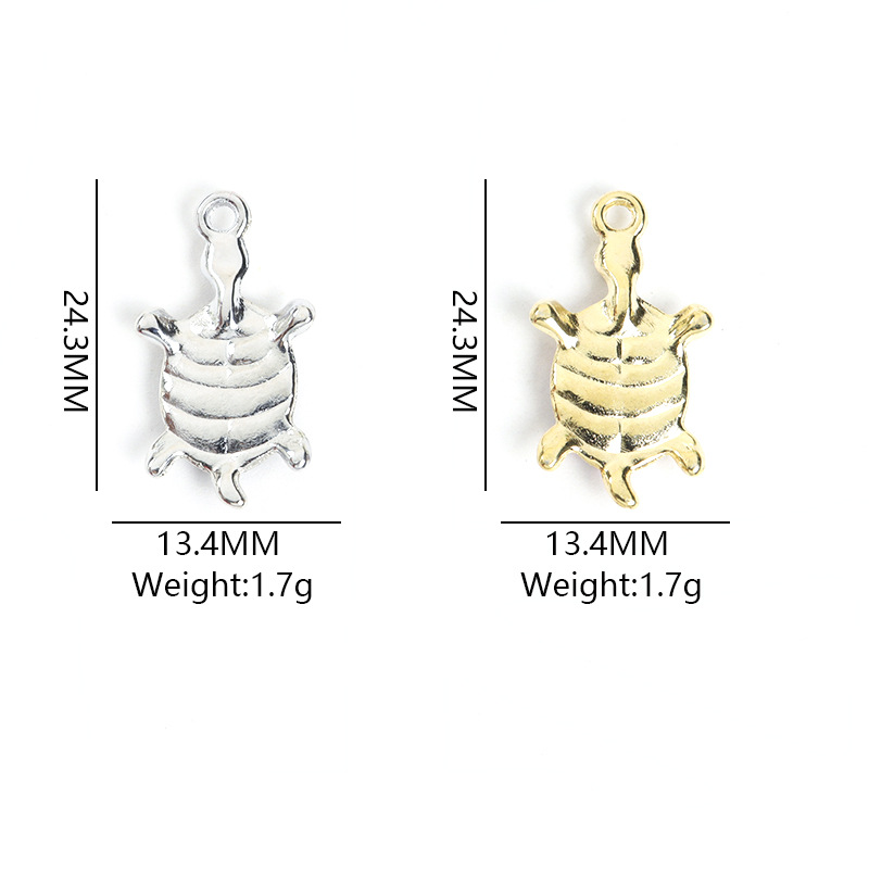 立体印花乌龟滴油合金挂件 动物DIY饰品配件手链耳环项链吊坠配饰-阿里巴巴
