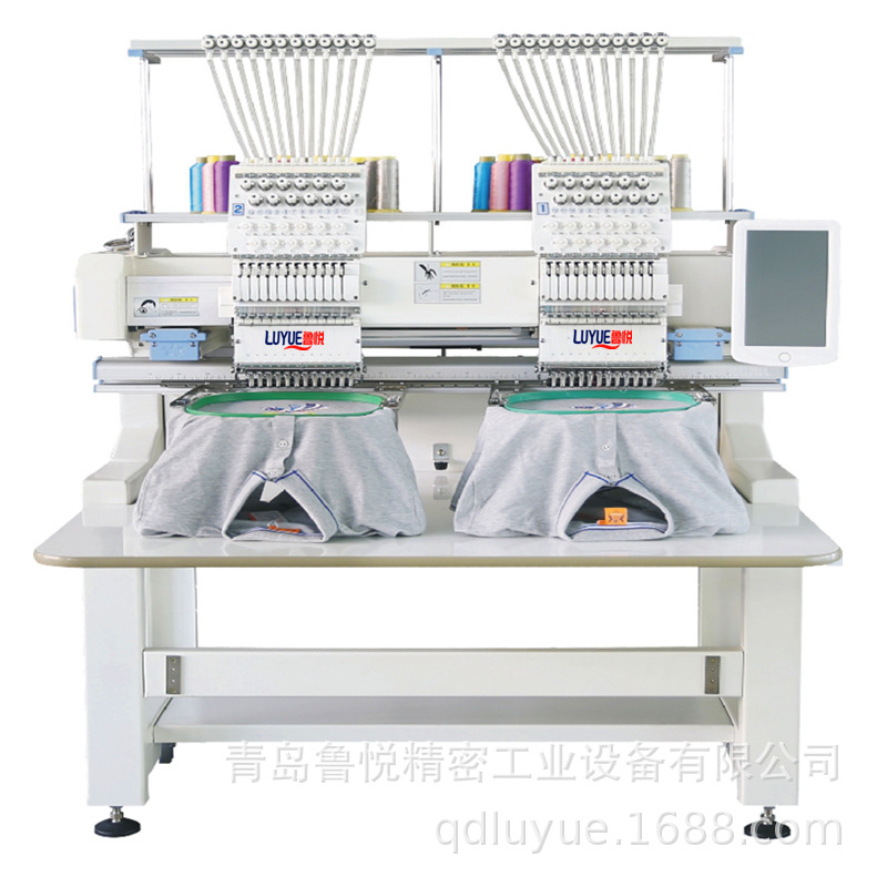 2头12针T恤帽子多用途绣花机LY-1202欧美版电子精准便携刺绣款-阿里巴巴