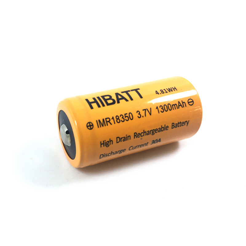18350动力电池可充电3.7V 4.2V 1300mAh大容量 25C放电航模锂电池-阿里巴巴