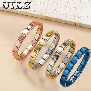UILZ 跨境WISH亚马逊热销意大利模块手链潮批发DIY可拆卸工厂直销-阿里巴巴