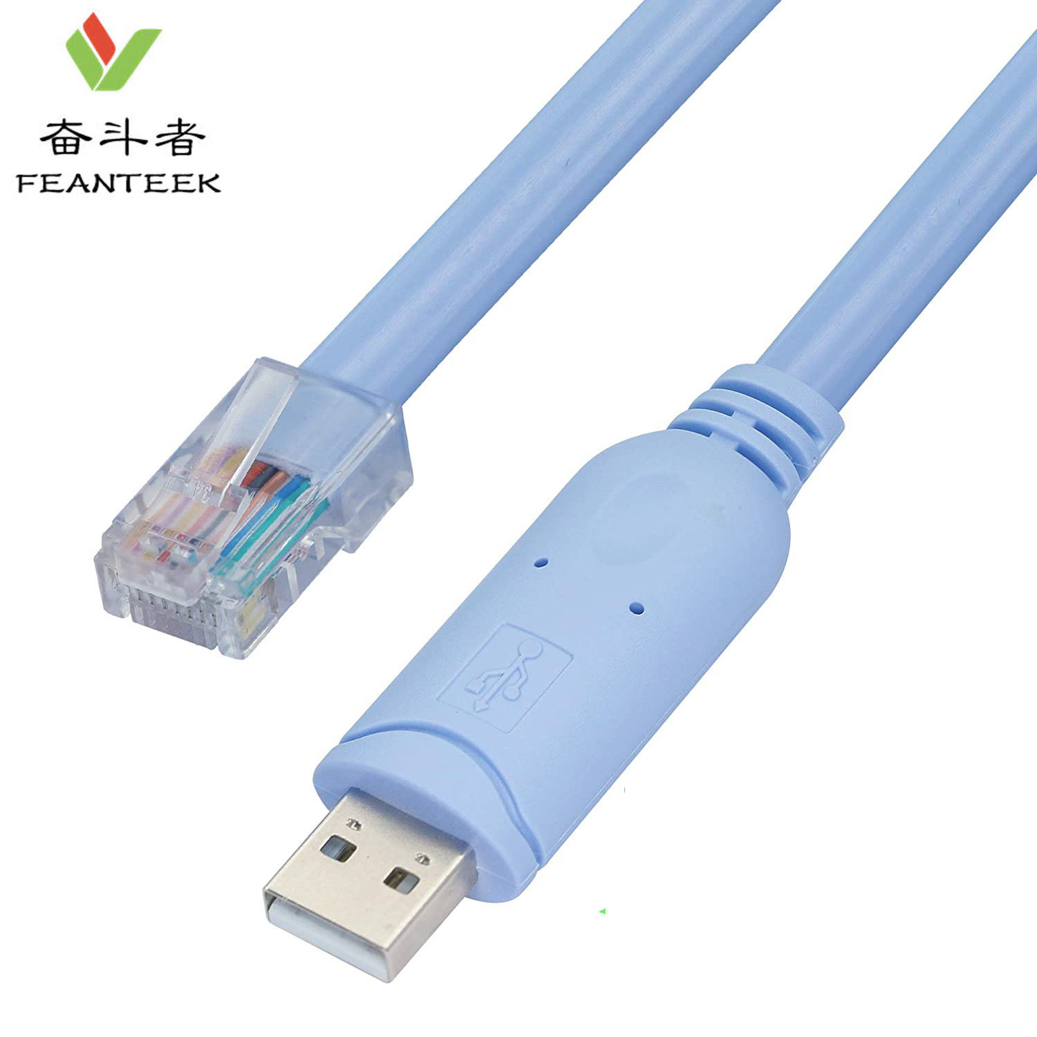 USB转console线 USB转RJ45 路由器调试配置线FT232芯片 1.8米-阿里巴巴