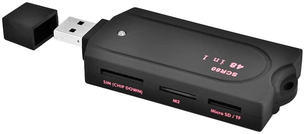 智能读卡器TF/SD ISO7816 SCR80 48合一smart card reader-阿里巴巴