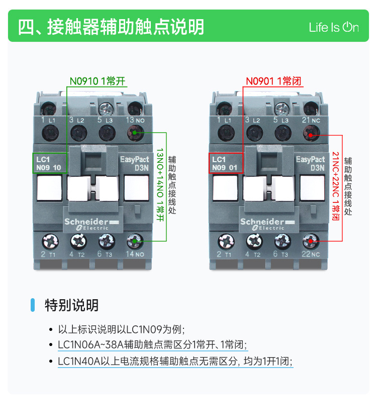 施耐德接触器LC1N0910M5N Q5B5 CJX2-0901 交流AC220V110V380V24V-阿里巴巴