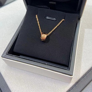 coco菱格小金豆项链小香风CNC精雕高级感V金镀 18K轻奢简约小金珠-阿里巴巴